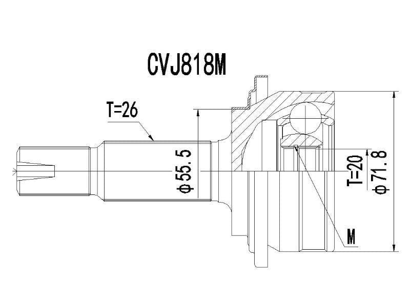 Outer Cv Joint - Cvj818M CVJ818M