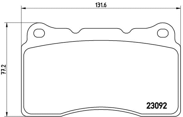 Brake Pads Front Set P54040 R1477