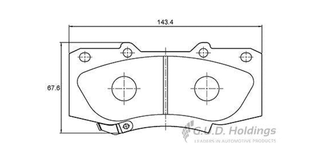 Brake Pads Front Toyota Hilux D4D Vvti 05 16 D3771S R513