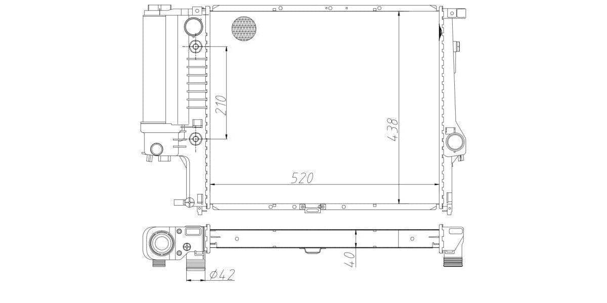 Radiator Bmw 520I 525I [E34] M50 B5202403
